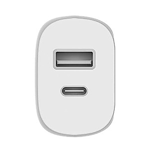 Belkin Quick Charge Charger (Qualcomm Quick Charge 3.0 Charger, USB Charger for Quick Charge Devices, Note9, S9, S8, S7, S6, More) USB Wall Charger, White, WCA001dqWH