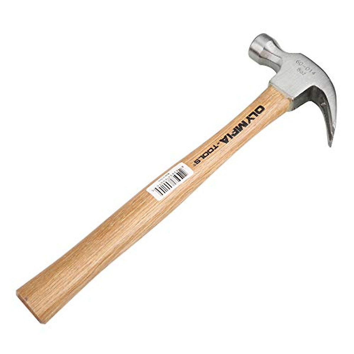 Olympia Tools Claw Hammer, 60-014, 8 Ounce,Silver