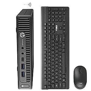 HP ProDesk 600 G2 Refurbished Tiny Desktop Computers Mini PC,i5 Micro 16GB Ram 1TB SSD,AX210 Built-in WiFi,Dual Monitor Support,HDMI,VGA,DP,Win10 Pro,Wireless K&M Brand TJJ Mouse Pad(Renewed)