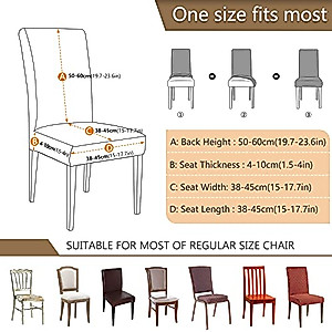 xigua Eiffel Tower and High Heels Surrounded by Butterflies Chair Covers for Dining Room Stretch Chair Slipcovers Removable Washable Anti-dust Kitchen Chair Cover Decorative Seat Protector Set of 4