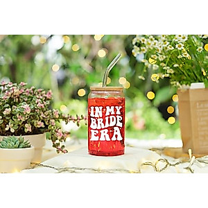 NewEleven Bridal Shower Gifts - Wedding Gifts For Bride - Bride To Be, Bachelorette Party, Engagement Gifts For Women - Bride Gifts For Bride To Be, Fiancee, Wifey, Her - 16 Oz Coffee Glass