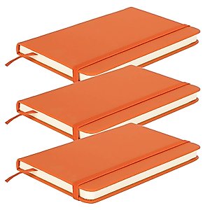 VINGVO Notebook, Eye Protection Hardcover Notepad Environmentally Friendly Ink Paper for Diary for Gratitude Diary for Writing for Office Notes(Orange)