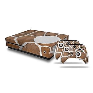 WraptorSkinz Decal Vinyl Skin Wrap Compatible with Xbox One S Console and Controllers - Giraffe 02