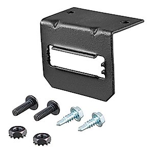 CURT 58303 Vehicle-Side Trailer Wiring Harness Mounting Bracket for 5-Way Flat