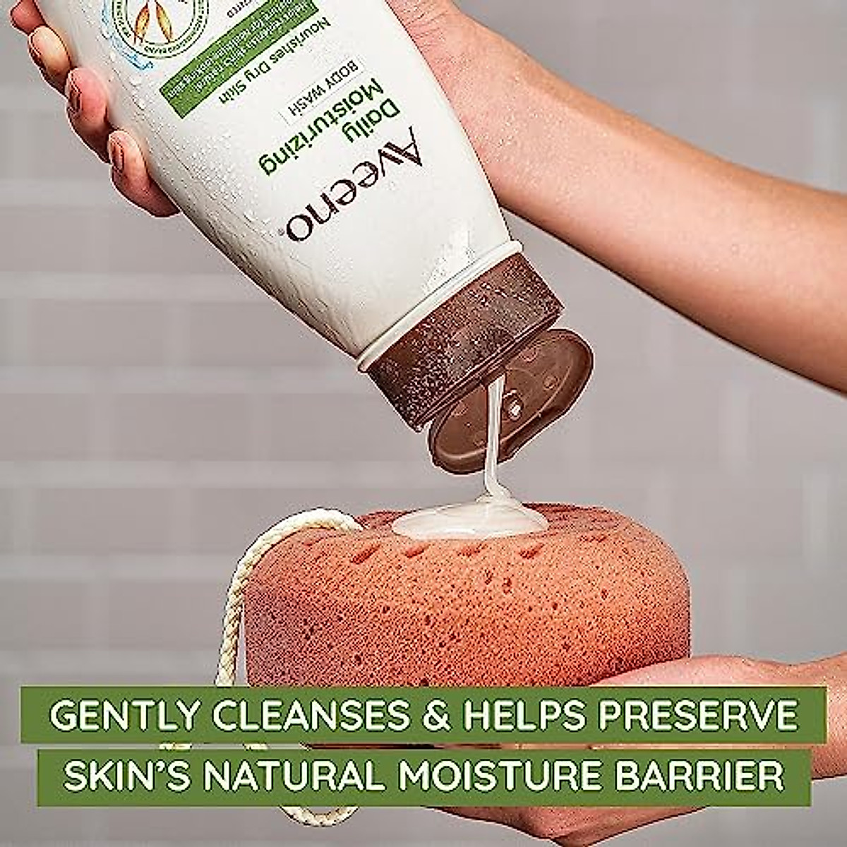 Aveeno Daily Moisturizing Lotion & Wash Regimen Pack, Nourishing Daily Moisturizing Body Lotion for Dry Skin, 18 oz, & Hydrating Body Wash with Soothing Prebiotic Oat, 18 oz, 2 Items