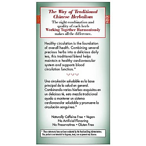 BRAVO TEAS&HERBS Blood Circulation Herbal Tea, Caffeine Free, 20 Count