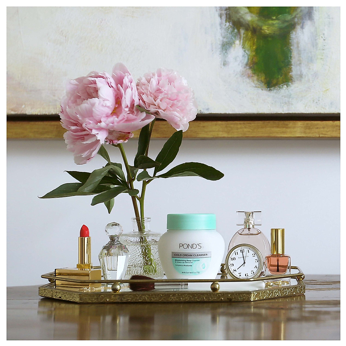 POND'S Cold Face Cream, Skin Care Facial Cleanser for All Skin Types, Deep Moisturizing Face Wash & Makeup Remover, 9.5 oz, 3 Pack