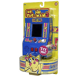 Basic Fun Arcade Classics - Ms Pac-Man Retro Mini Arcade Game,Multicolor