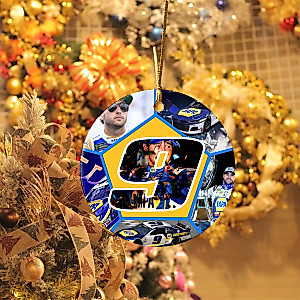 Christmas Tree Ornaments Circle Chase Acrylic Elliott Family New Year 9 Decor X-mas for Friends Birthday