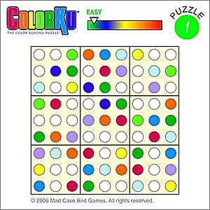 ColorKu by Mad Cave Bird Games