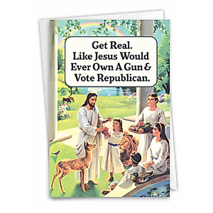 NobleWorks - 1 Funny Retro Birthday Greeting Card - Birthday Celebration Humor, Vintage Notecard - Get Real 0861