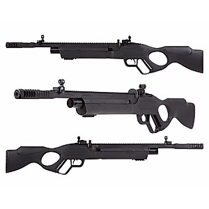Hatsan Vectis Air Rifle with Pack of Pellets and 100x Paper Targets Bundle (Black Syn Stock) (.177 Cal + Ammo)Q