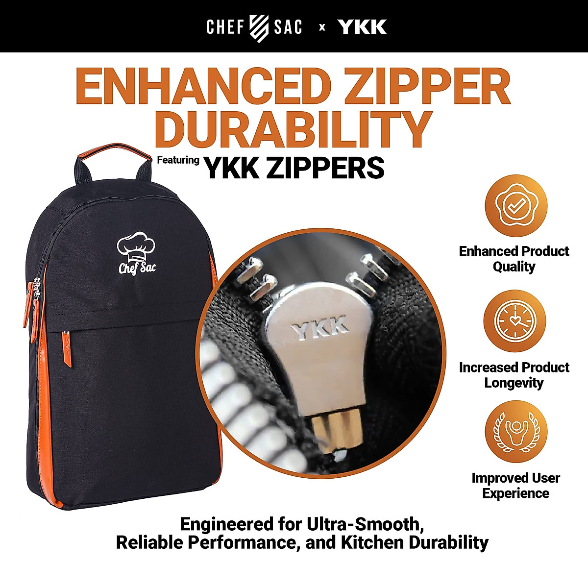 Chef Sac Chef Knife Backpack with 10-Pack Knife Guards Included