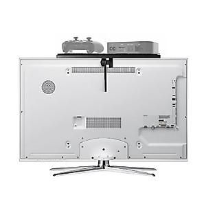 WALI TV Top Shelf 2 Packs, Monitor Shelf Mount Metal 12 x 5 Inch Flat Panel for Streaming Devices, Media Boxes, Speakers and Home Decor (TSH001-2), Black