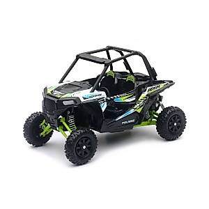 New Ray Toys Orange Cycle Parts Die-Cast 1: 18 Scale Model Replica Toy Polaris RZR XP 1000 Dune Buggy, White Lightning by Newray