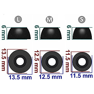 ALXCD Foam Eartips Compatible with Google Pixel Buds Pro Earbuds, S/M/L 3 Sizes 3 Pairs Soft Memory Foam Earbuds Tips Foam Ear Tips, Compatible with Pixel Buds Pro, SML Black