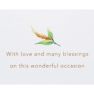 Papyrus Baptism or Christening Card (Love and Many Blessings)