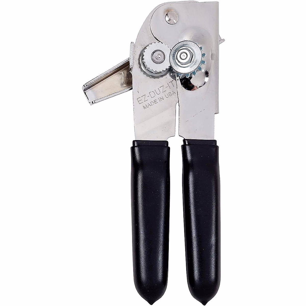 EZ-DUZ-IT Deluxe Can Opener with Black Grips (Set of 2)