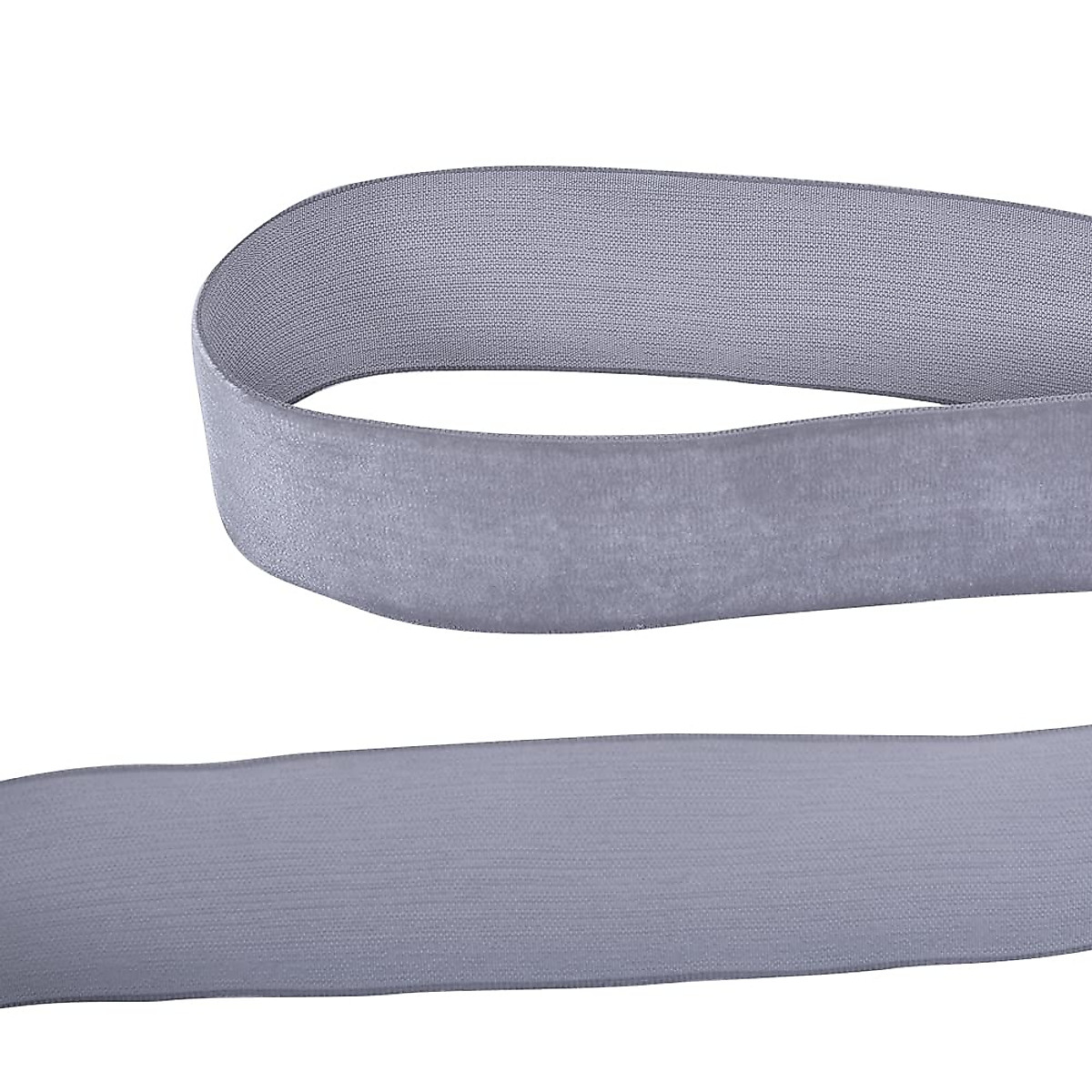 YAMA 1-1/2 Inch Wide Velvet Ribbon, 15 Yard Velvet Ribbon, Single Face Ribbon for Choker, Hair Accessories, Wreaths, Bouquets, Gift Wrapping, DIY Craft, Metal Grey