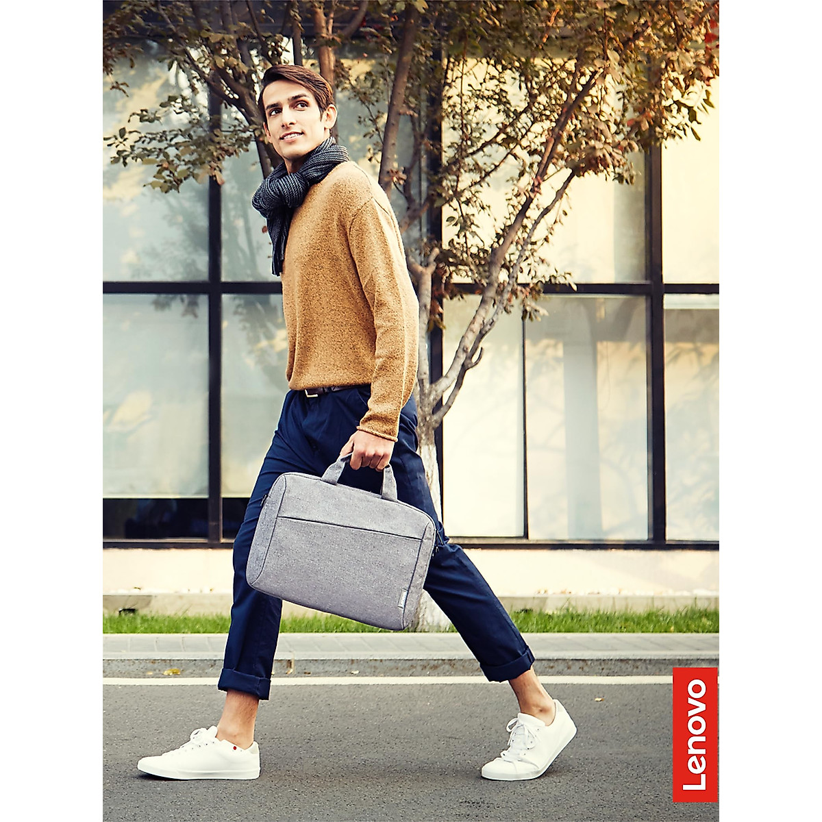 Lenovo Laptop Backpack B210, 15.6-Inch Laptop/Tablet, Durable, Water-Repellent, Lightweight, Clean Design, Sleek for Travel, Business Casual or College, GX40Q17227, Grey