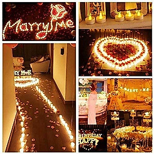 PILLOBOX Battery Operated Flameless Tea Lights: 24PACK LED Electric Candles Lamp Realistic and Bright Flickering Holiday Gift Long Lasting for Birthday Wedding Party Home Decoration (Warm White)