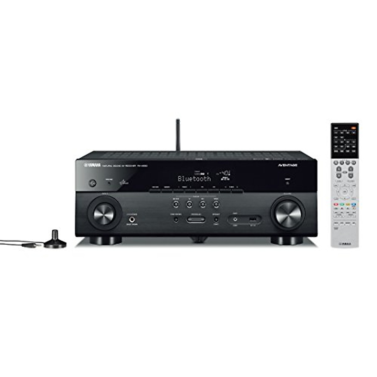 Yamaha RX-A550 5.1-Channel MusicCast AV Receiver with Built-In Wi-Fi and Bluetooth (Black), Works with Alexa