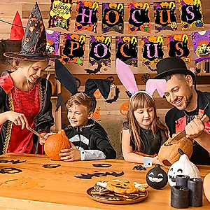 Gaoikerr Halloween Bunny Costume Set Black Bunny Ears and Tail Halloween Bunny Accessories for Halloween Cosplay Party