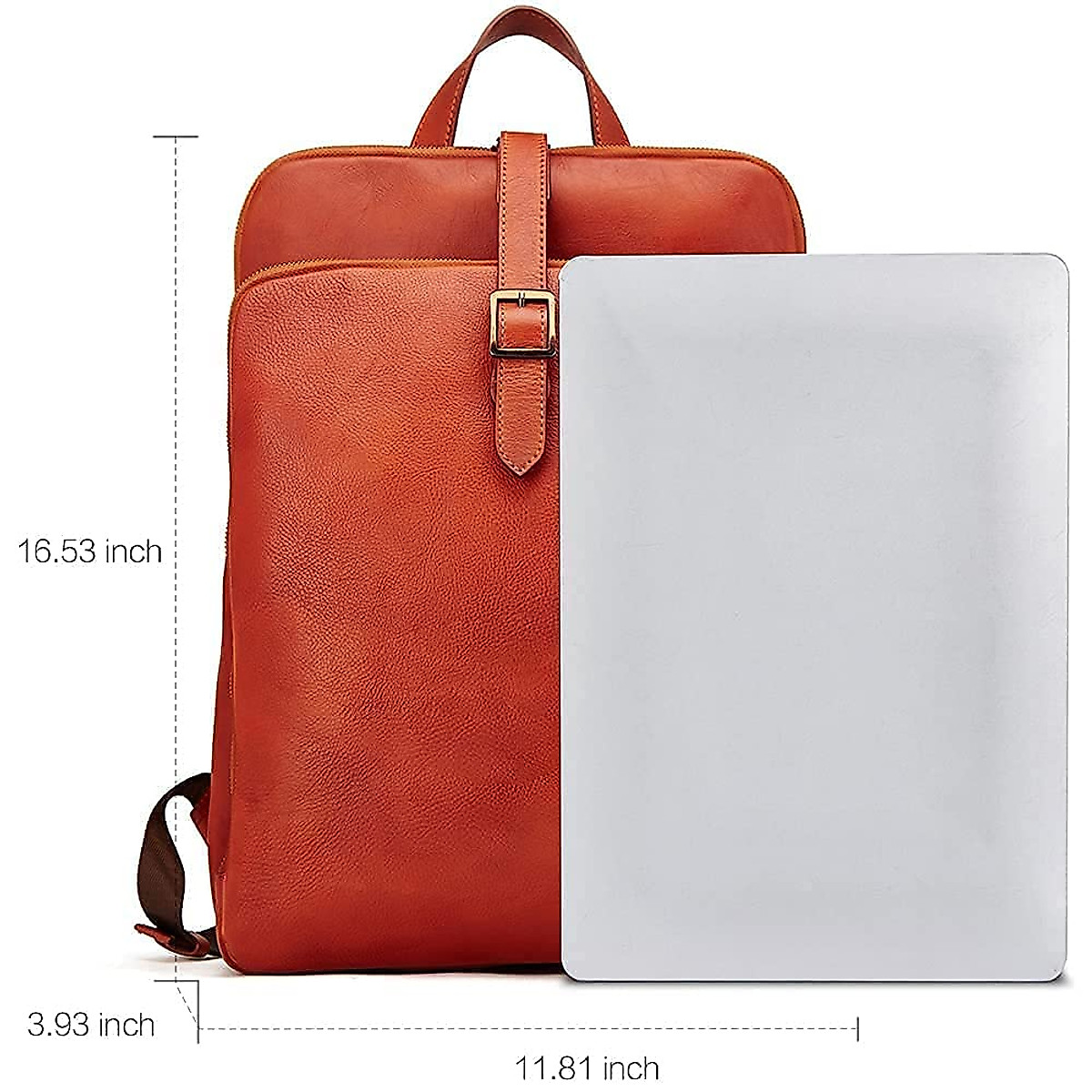 CLUCI Womens Backpack Purse Vegetable Tanned Full Grain Leather bundles with Small Wallets