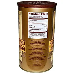 Kurukahveci Mehmet Efendi Turkish Coffee Ground Roasted Turkish Traditional Coffee Kurukahveci Mehmet Efendi Since 1871 (17.6 OZ / 500 Gr Can) (Pack of 2)