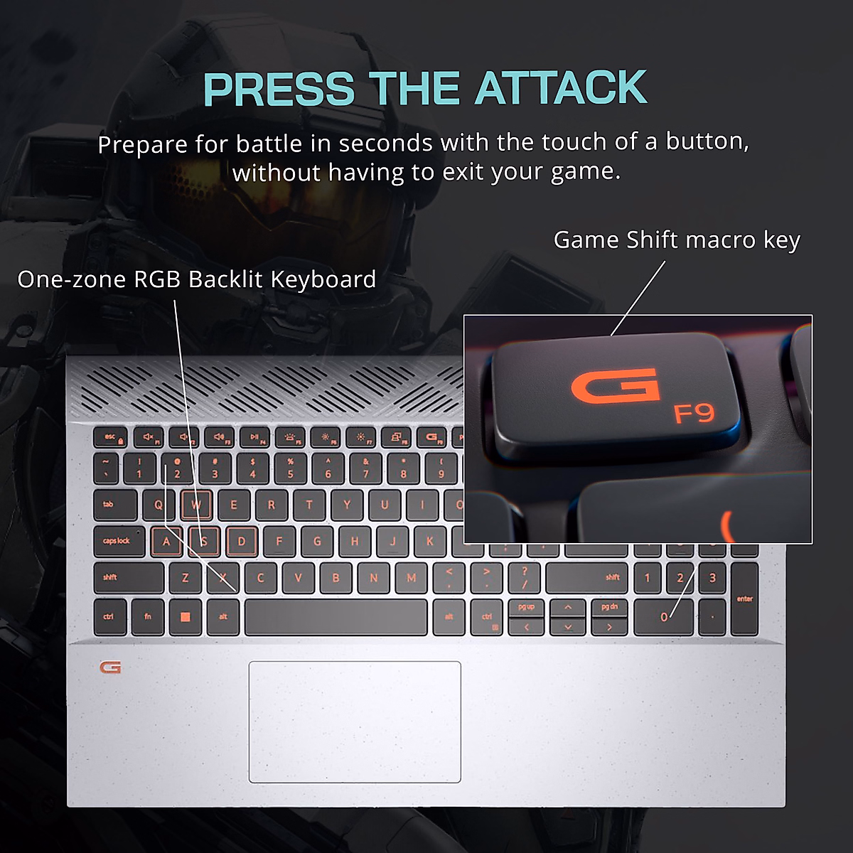 Dell G15 15.6" FHD 120Hz Gaming Laptop, AMD Ryzen 5 6600H, 16GB DDR5 RAM, 1TB PCIe SSD, NVIDIA GeForce RTX 3050, Backlit Keyboard, HD Camera, Win 11 Pro, Gray