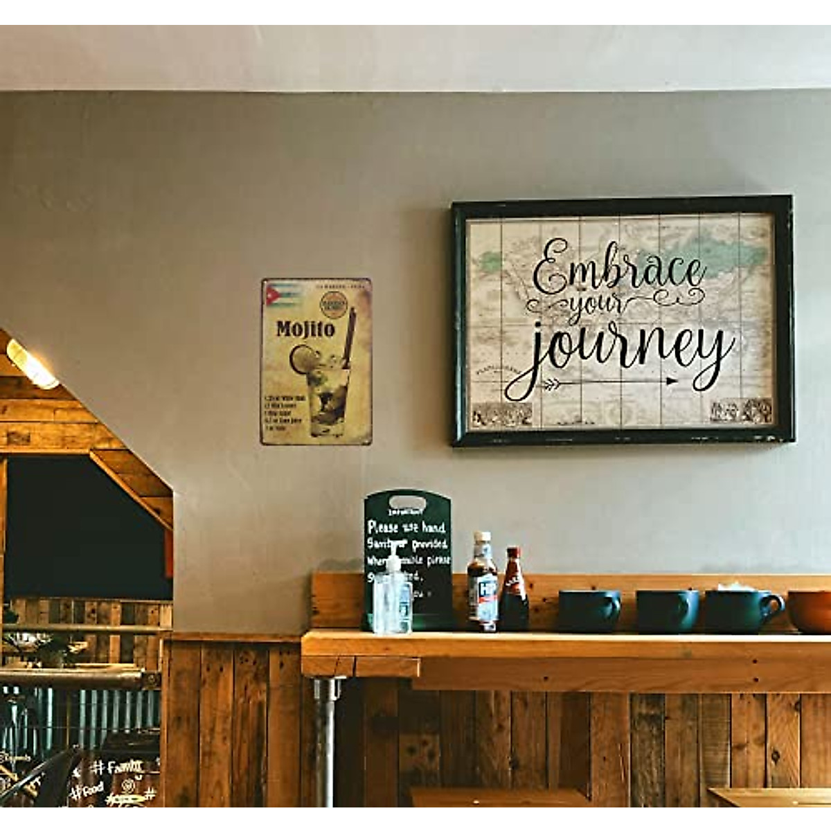 ERLOOD La Habana Cuba Mojito Drink Tin Sign Wall Retro Metal Bar Pub Poster Metal 12 X 8