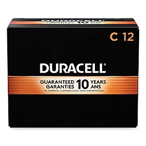 DURACELL Mn140012 Coppertop Alkaline Batteries, C, 12/Bx