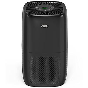 YIOU Air Purifiers for Home Large Room Up to 547ft²,Smart Air Cleaner with Auto Mode,H13 True HEPA Filter Block Most Dust Smoke Pollen,Quite Home Odor Eliminators for Bedroom,Office,Shiny Black