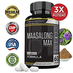 (3 Pack) Maasalong Max 1600MG All Natural Advanced Men's Health Masalong Formula 180 Capsules