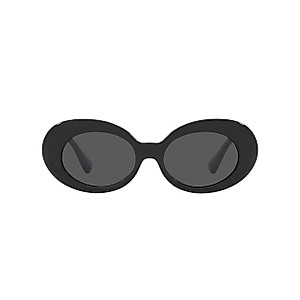 Versace Woman Sunglasses Black Frame, Dark Grey Lenses, 54MM