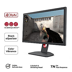 BenQ Zowie XL2546K 24.5 Inch 240 Hz Gaming Monitor, DyAc+, Smaller Base, Shield