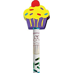 Really Good Stuff Cupcake Birthday Pencils And Erasers Kit - 12 pencils