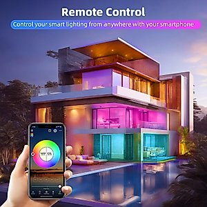 OPPLE Smart Light Bulbs, 60W Equivalent WiFi Bluetooth Dimmable LED RGB Light Bulbs, Full Color Changing Smart Light Bulb Compatible with Alexa & Google Assistant, 9W 800 Lumens 2.4 GHz, Wi-Fi, 2 Pack