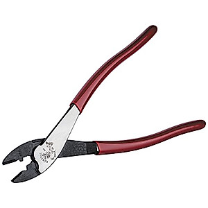 Klein Tools 1005 Cutting / Crimping Tool for 10-22 AWG Terminals and Connectors, Terminal Crimper for Insulated and Non-Insulated Terminals