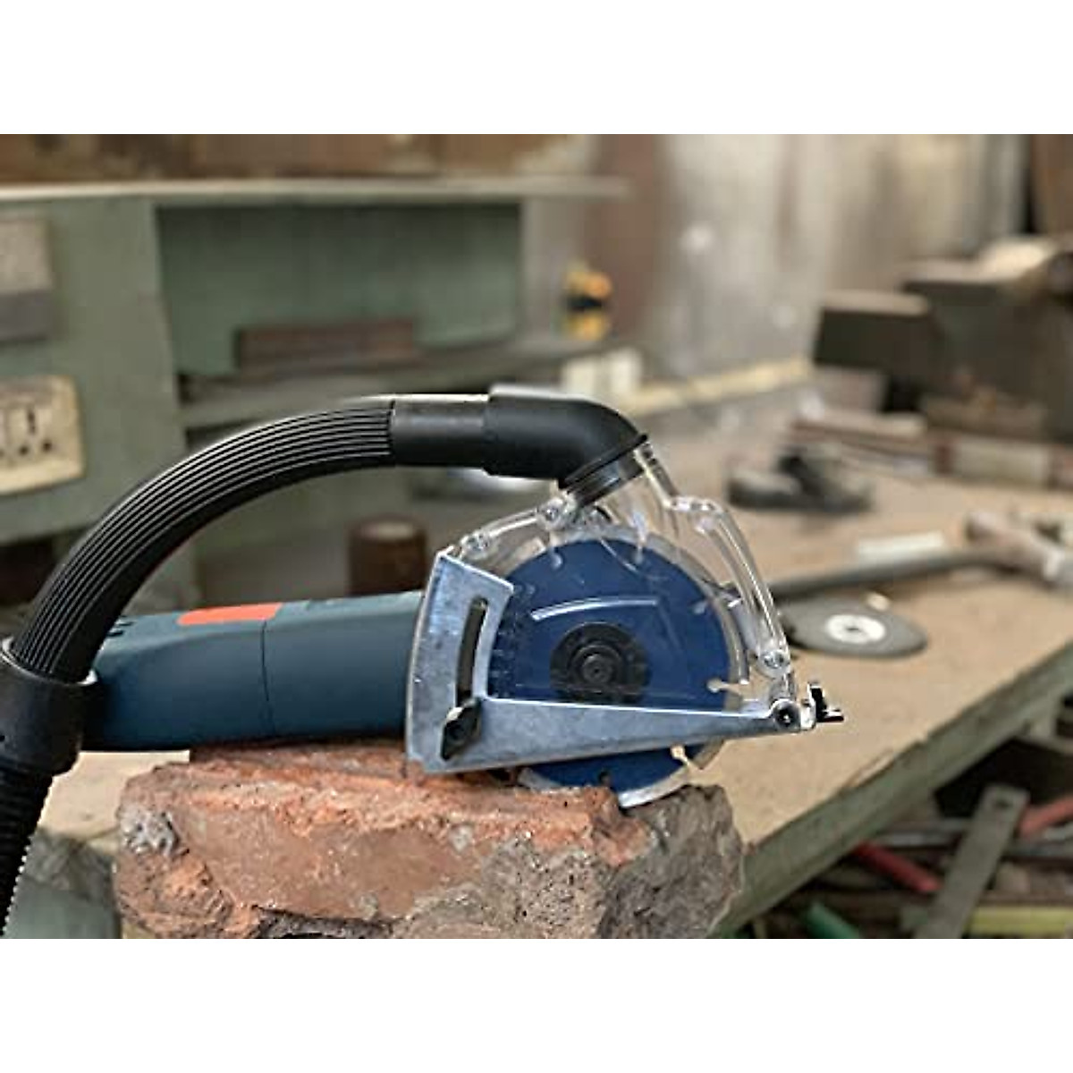 KIPSTAL Cutting Dust Shroud for Angle Grinder 4-1/2-Inch to 5-Inch and Cutting Wheel Diamond Saw Blade 5-Inch X 1 PCS