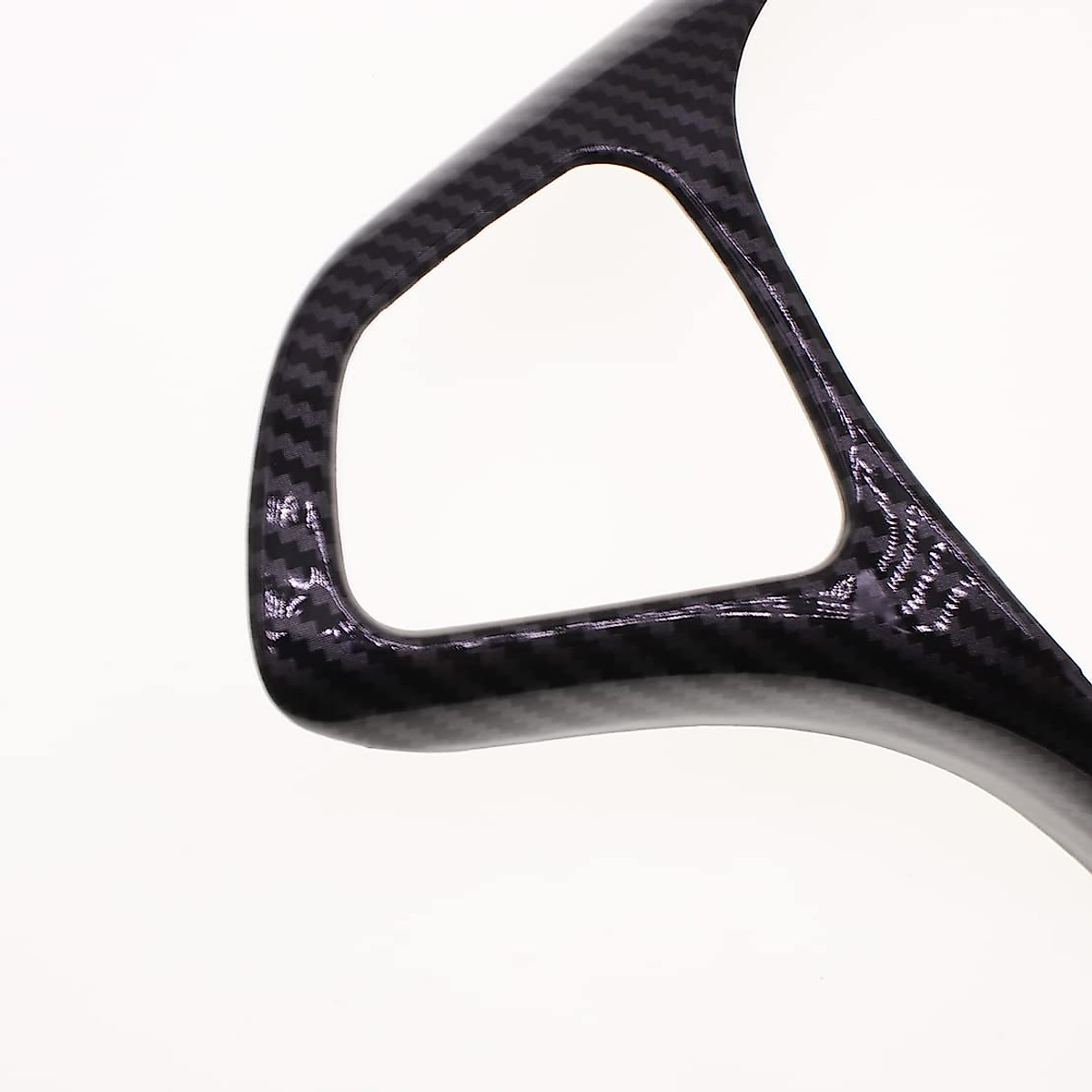 EIDRAN Carbon Fiber Car Steering Wheel Accessories Compatible with Mercedes-Benz C-Class W205 GLC-Class X253