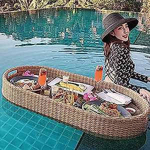 ENPAP Floating Tray, Floating Serving Trays, Pool Floating Bar for Adults, Drinks and Food Serving Tray for Pool Parties