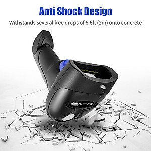 NetumScan USB 1D Barcode Scanner, Handheld Wired CCD Barcode Reader Supports Screen Scan UPC Bar Code Reader for Warehouse, Library, Supermarket