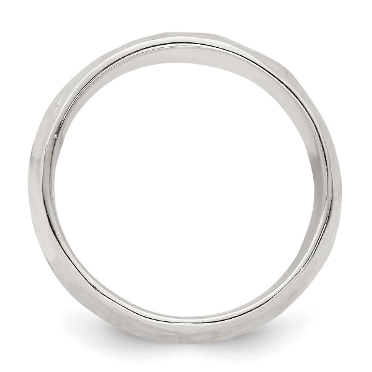 IceCarats 925 Sterling Silver Hammered Statement Ring Size 7