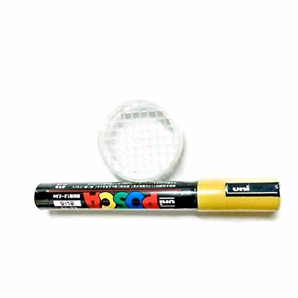 Posca YELLOW color queen bee marking pen PC5M & push in cage