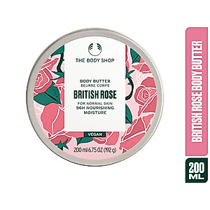 The Body Shop British Rose Body Butter – Nourishing & Moisturizing Skincare for Normal Skin – Vegan – 6.75 oz