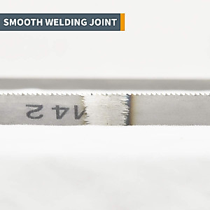 POWERTEC 93-1/2 Inch Bi-Metal Bandsaw Blades, 1/2" x 14 TPI Metal Cutting Band Saw Blades for Wen, Delta, Grizzly, Rikon, Craftsman, Jet, Shop Fox & Ridgid 14" Band Saw for Woodworking, 1pk (13290)