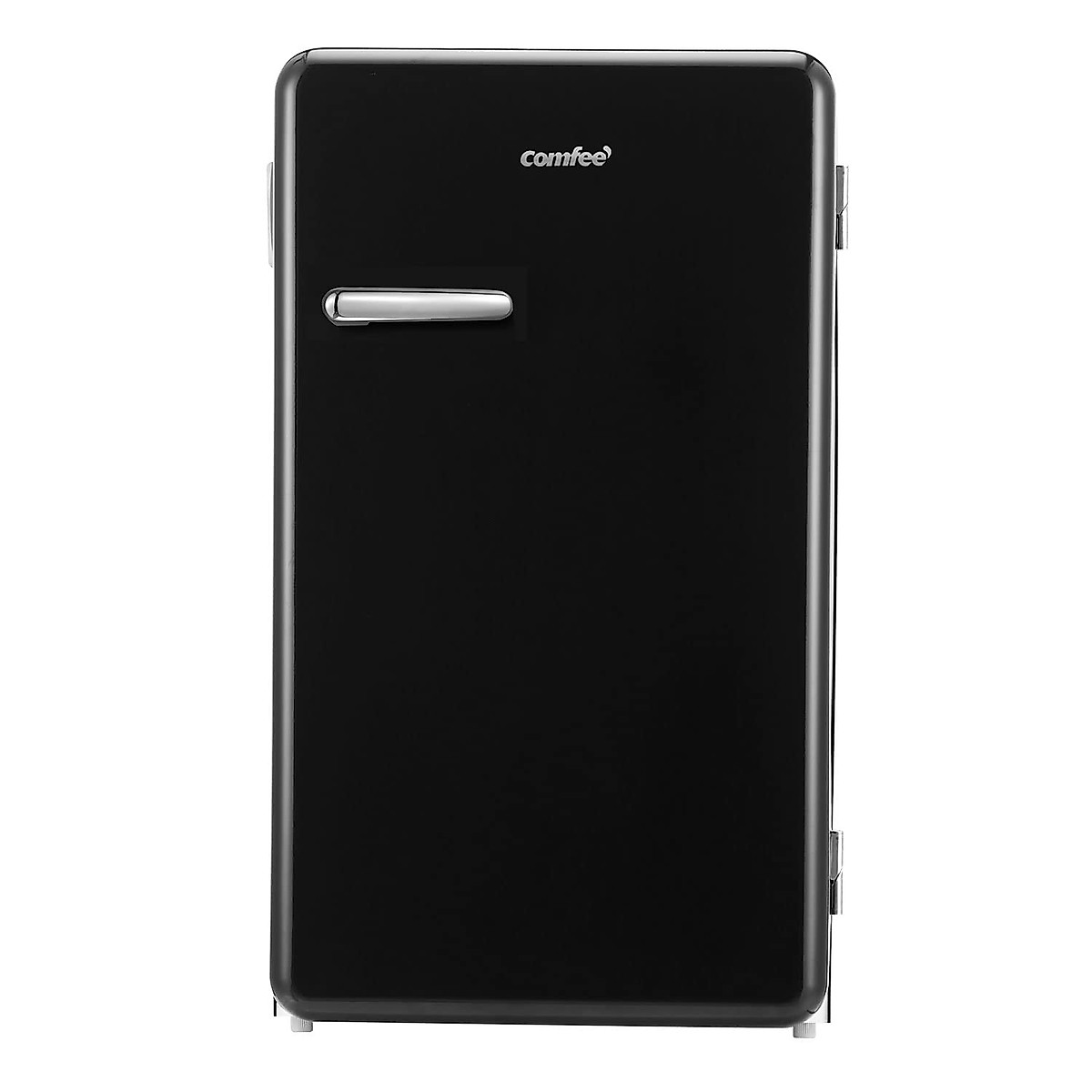 COMFEE 3.3 Cubic Feet Solo Series Retro Refrigerator Sleek Appearance HIPS Interior [Black] & Silonn Ice Makers Countertop, 9 Cubes Ready in 6 Mins, 26lbs in 24Hrs, Self-Cleaning Ice Machine