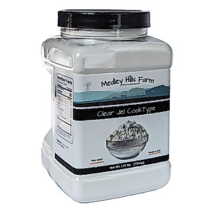 Clear Jel by Medley hills farm 1.75 Lbs. in Reusable Container - Great Clear Jel for canning Pie Filling - Gluten-Free - Non-GMO Clear Gel - Made in USA