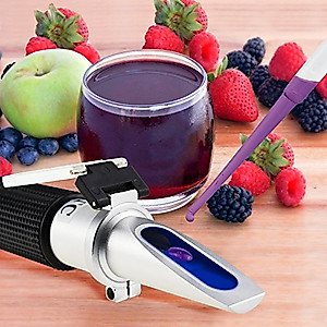 Brix Refractometer Range 0-32% Brix with 0.2% Division, for Brandy, Beer, Fruits, Cutting Liquid